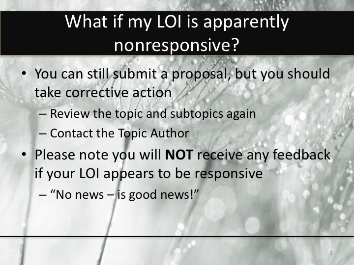 Tutorial 13: How do you prepare a Letter of Intent (LOI) | Phase 0 ...